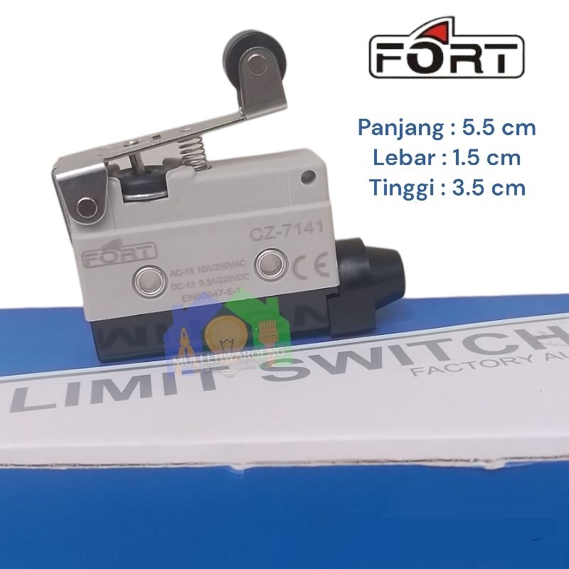 Jual LIMIT SWITCH CZ-7141 FORT MICRO SAKLAR SENSOR 10 AMP 250 V AC FACTORY | Shopee Indonesia