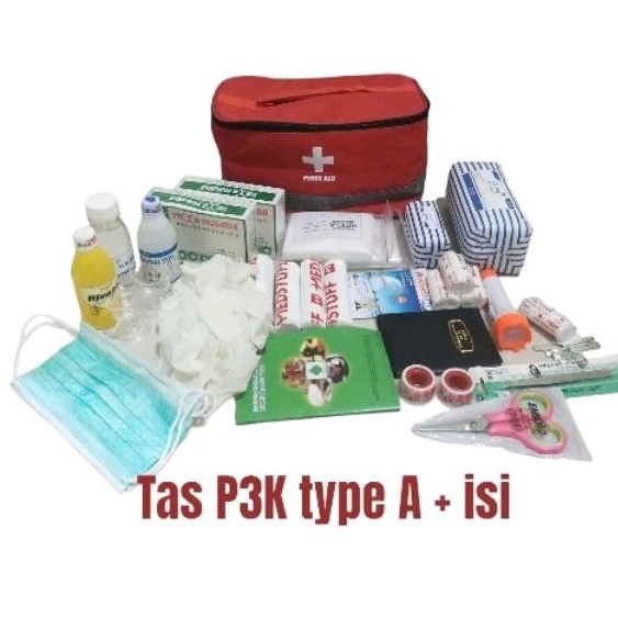Jual Tas jinjing p3k lengkap isi type A Kemenkes - p3k travel | Shopee ...