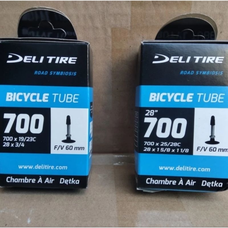 Jual Ban Dalam Sepeda Fixie 700 x 25/28c Deli Tire Pentil Presta 60 mm | Shopee Indonesia