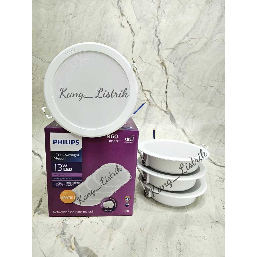 Jual Philips Downlight LED Meson Paket 59464 13W - Beli 3 Gratis 1 | Shopee Indonesia