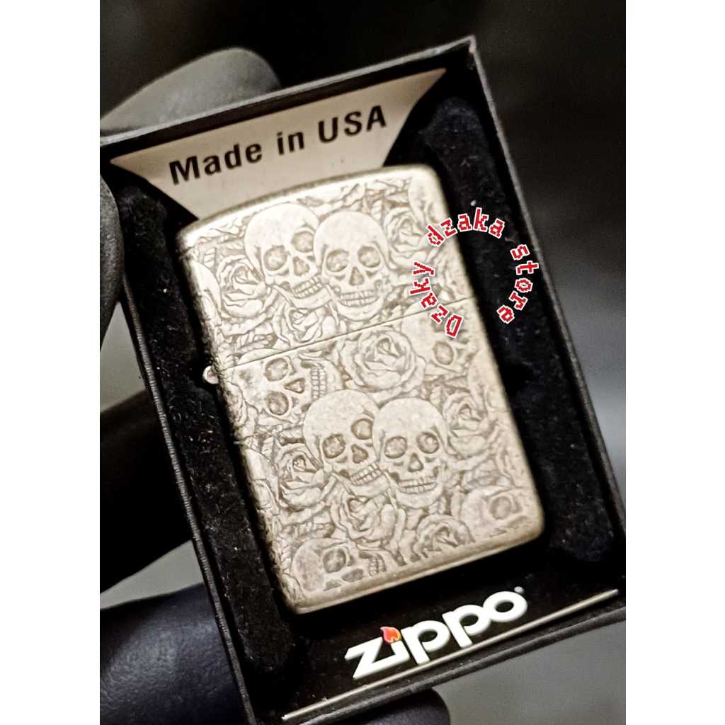 Jual lighter atau korek api model classic satu suara motif grapir lima ...