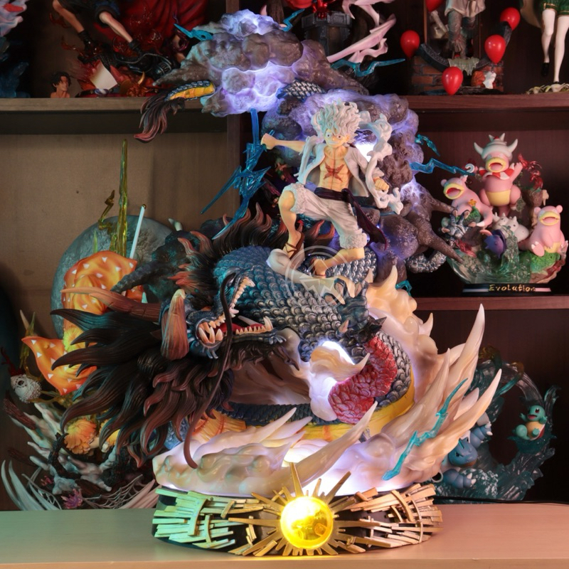 Jual Luffy gear 5 vs kaido ZZDD Studio dragon form onigashima peak ...