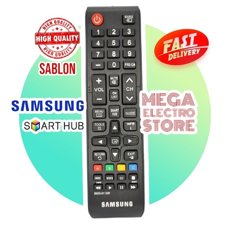 Jual Remote TV SAMSUNG SMARTHUB LED LCD | Shopee Indonesia