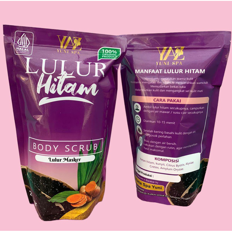 Jual LULUR HITAM BASAH BARABAI BY home spa yuni | Shopee Indonesia