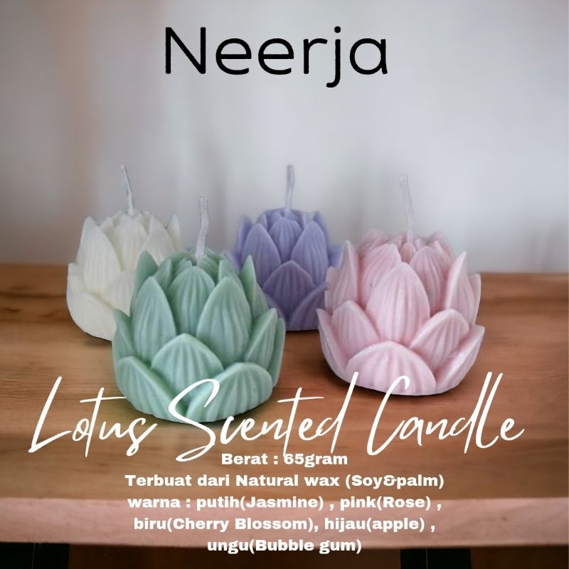 Jual Hampers LILIN AROMATERAPI BUNGA LOTUS+box| Lotus Scented Candle ...