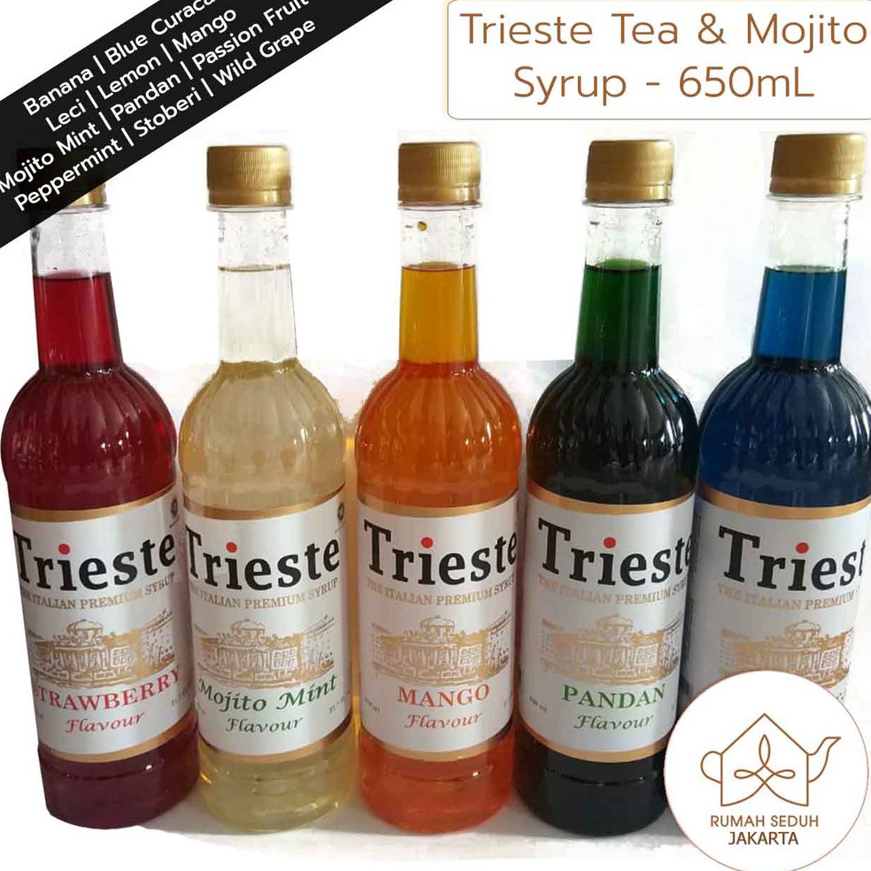 Jual Re44dy Trieste Italian Syrup 650 mL - Tea and Mojito Syrup Series ...