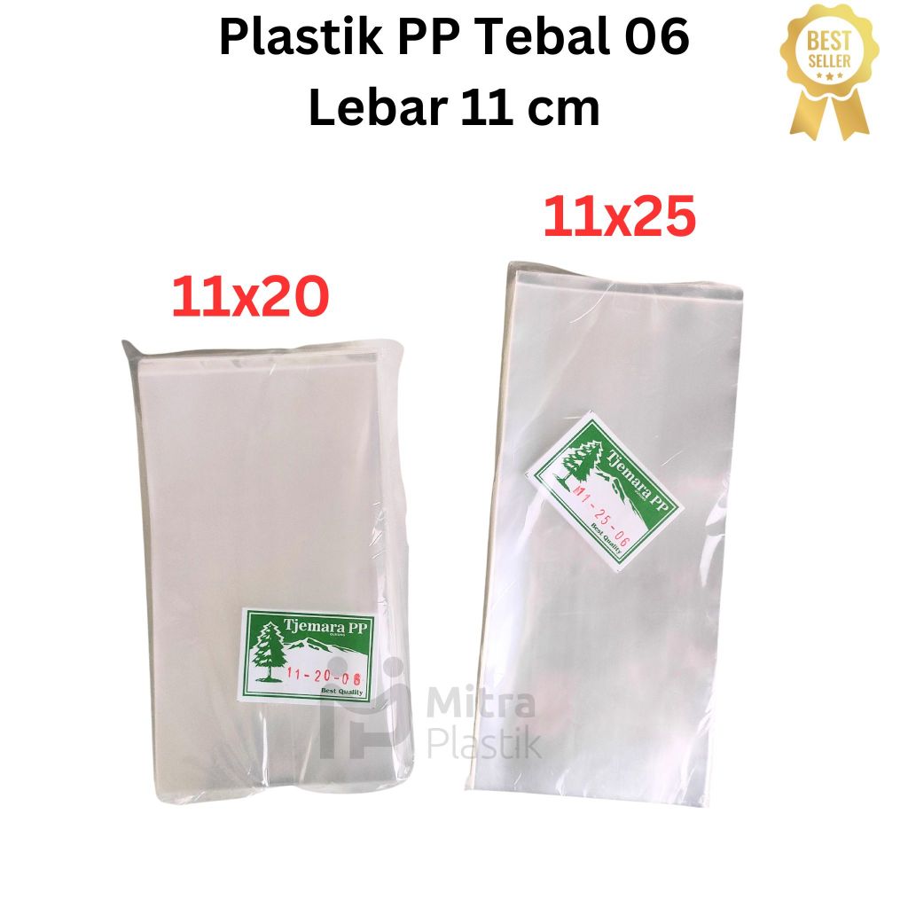 Jual Plastik PP Lebar 11 Tebal 06 11x20 11x25 Kantong Bening Snack ...