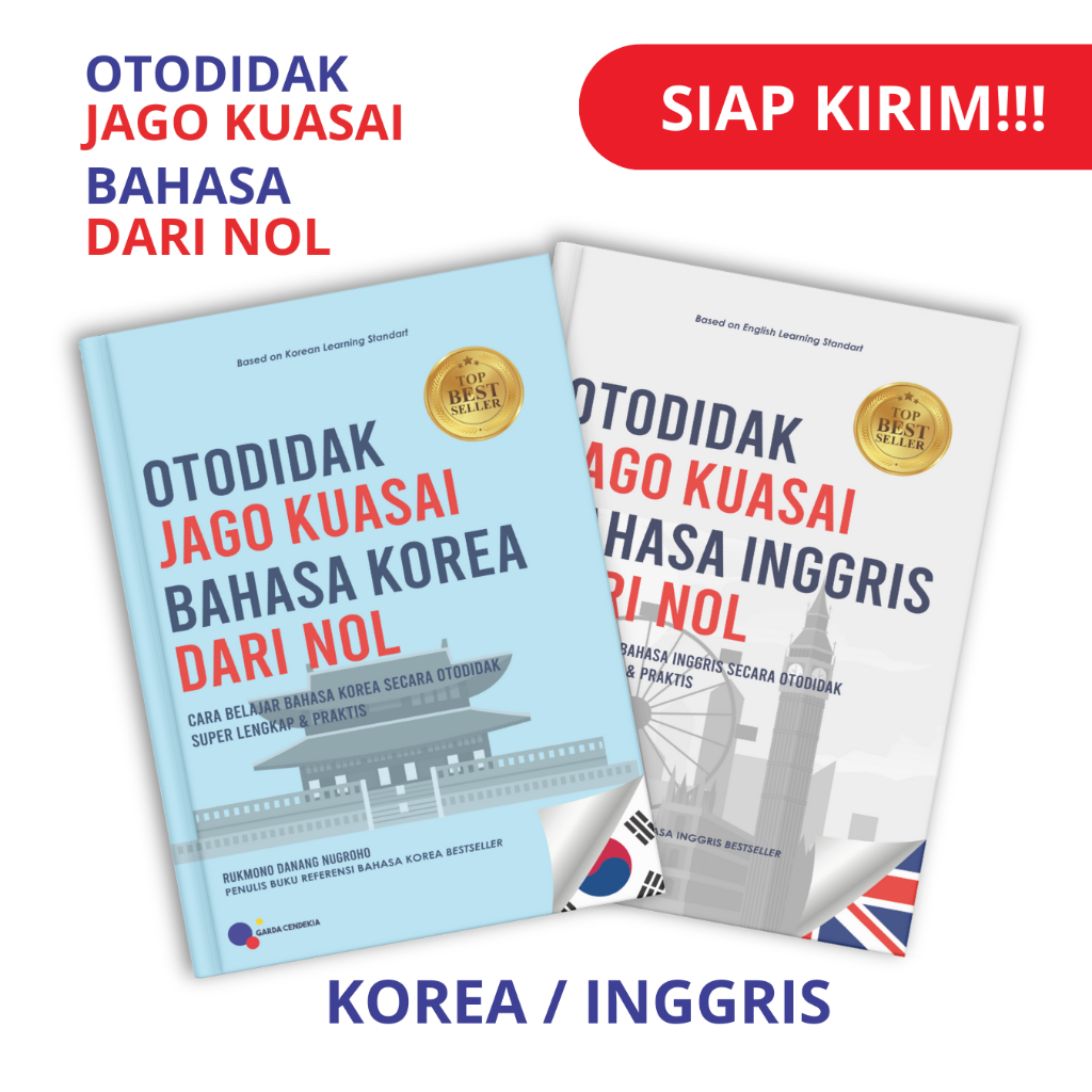Jual PAKET BUKU OTODIDAK JAGO KUASAI BAHASA INGGRIS & KOREA DARI NOL / TERBARU DAN TERUPDATE ...