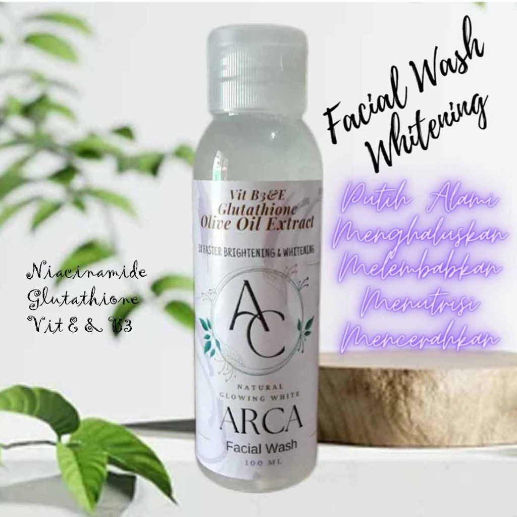 Jual Sabun Wajah Putih Merata / Arca Facial Wash Whitening / Sabun ...