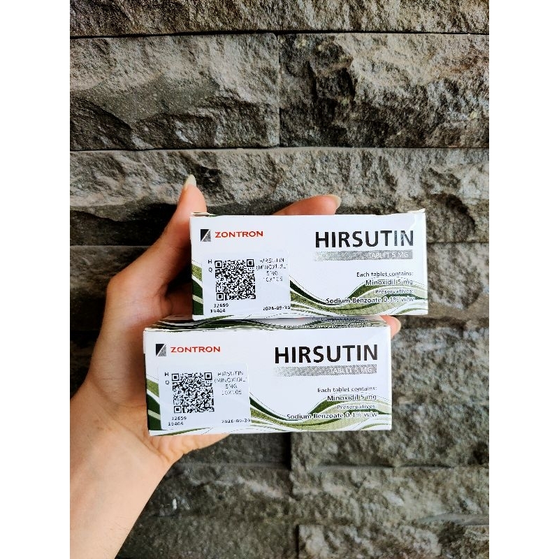 Jual MINOXIDIL ORAL Zontron Hirsutin 5mg - 1Strip | Shopee Indonesia