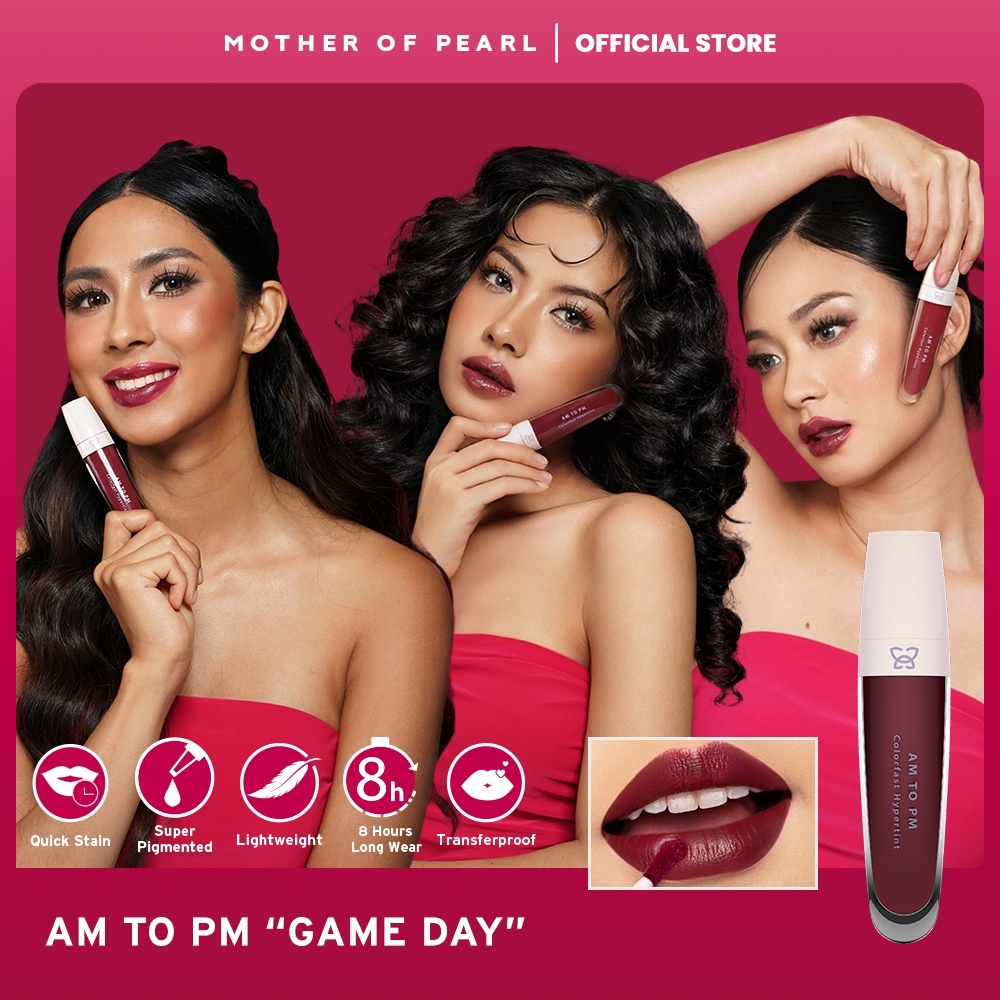 Jual Mother Of Pearl AM to PM Colorfast Hypertint - MOP Beauty By Tasya Farasya | Lip Tint / Lip ...