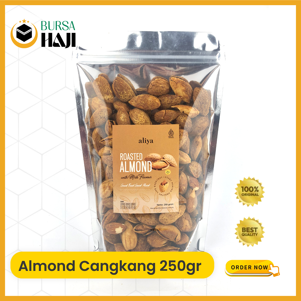 Jual Kacang Almond Rasa Susu / Kacang Almond Panggang / Almond cemilan ...