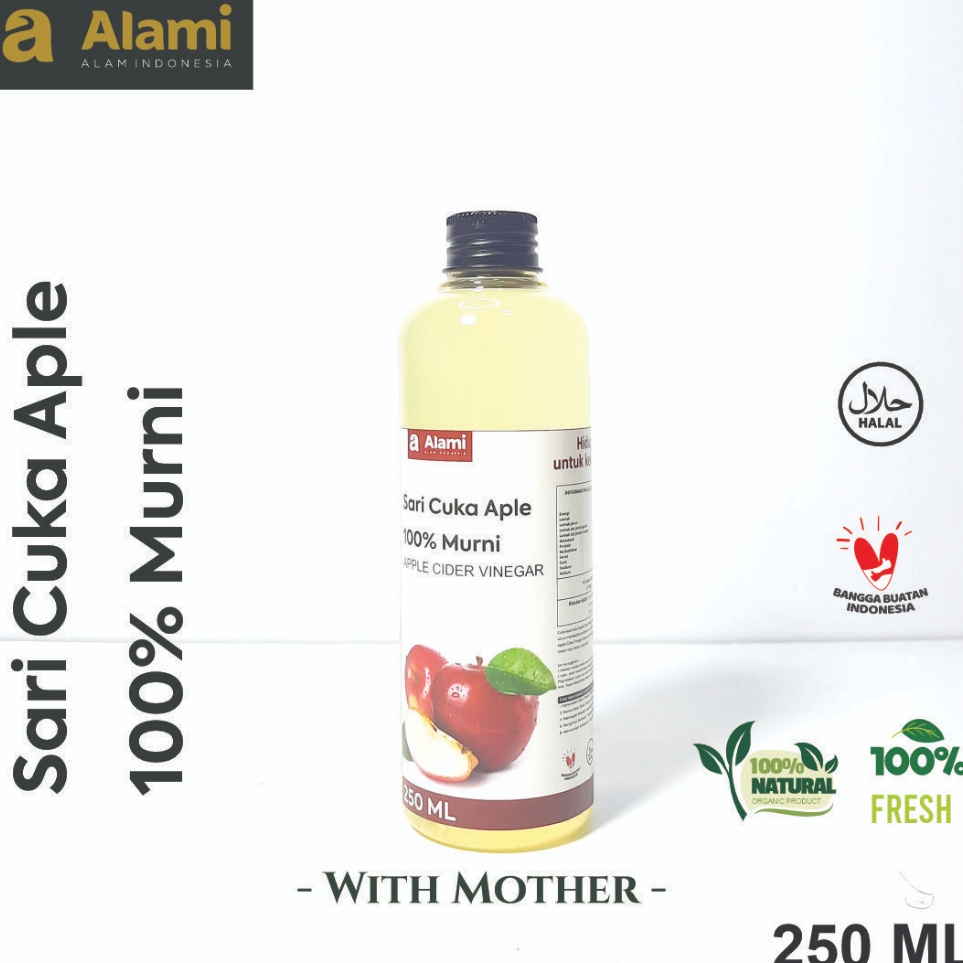 Jual [KODE 7Q7YJ] ALAMI CUKA APEL MURNI 250ML MENU DIET SEHAT HERBAL ...