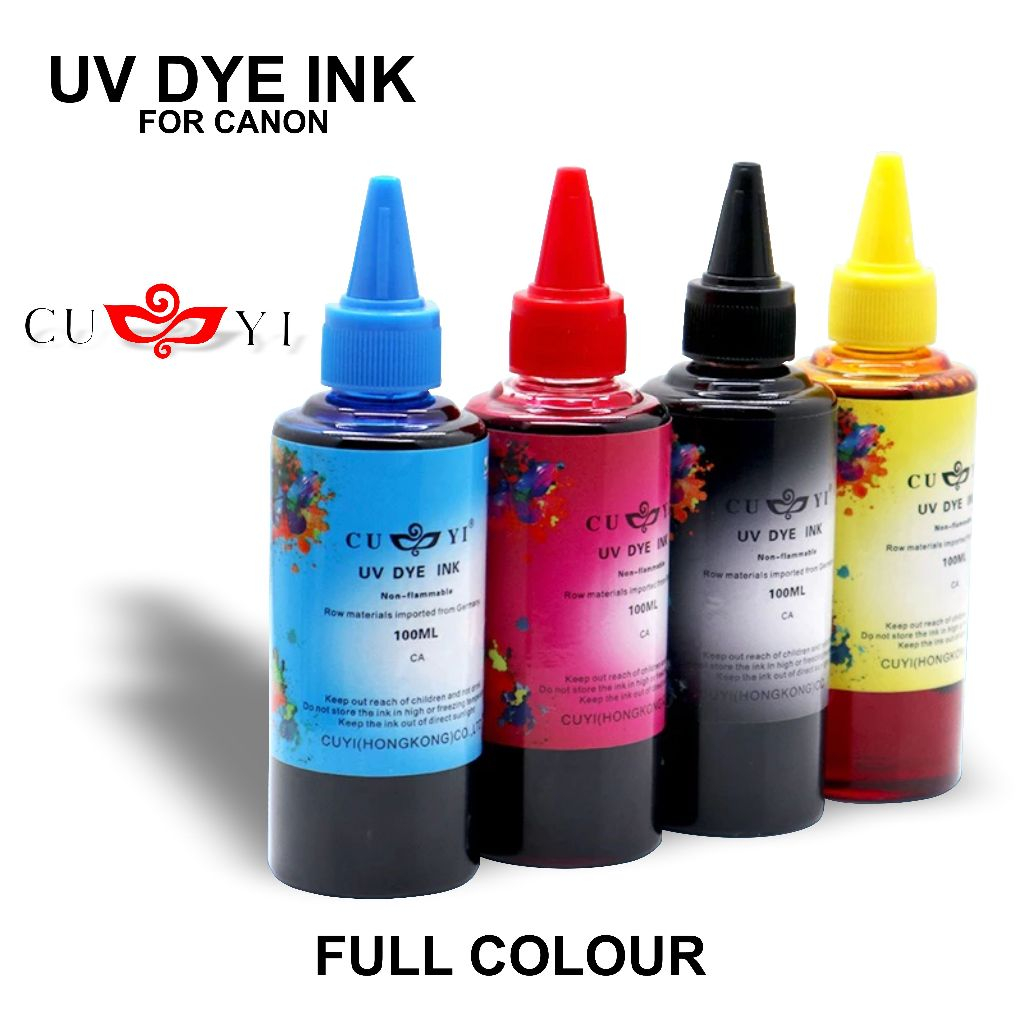Jual CUYI TINTA UV DYE INK ISI ULANG TERUS MENERUS 100ml B014# / UNTUK ...