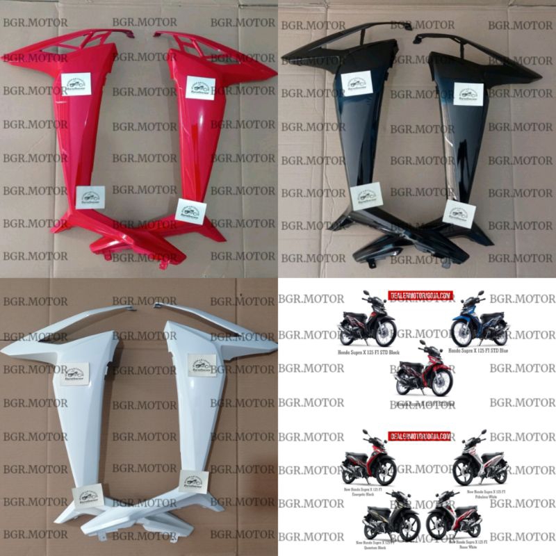 Jual Sayap depan Honda Supra x 125 fi merah putih hitam | Shopee Indonesia