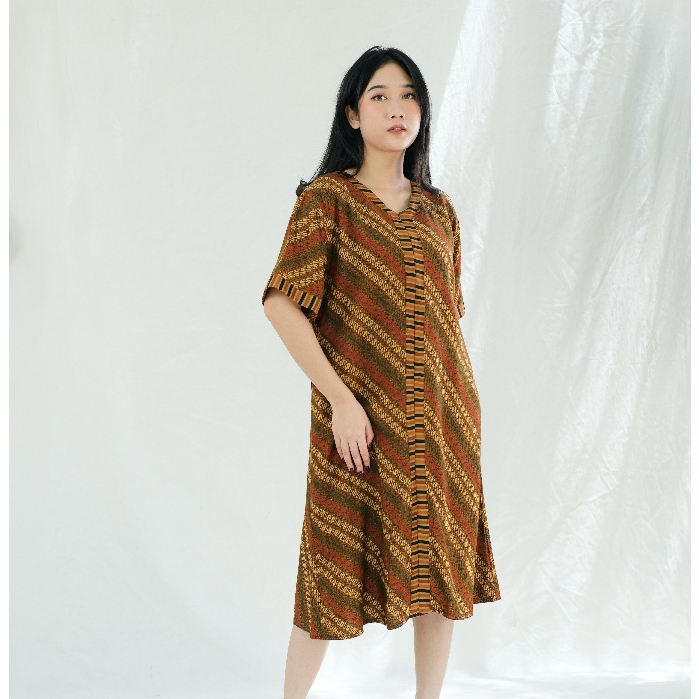Jual Sekar Mekar Dress Daster Batik Wanita Fashionable Model 008 ...