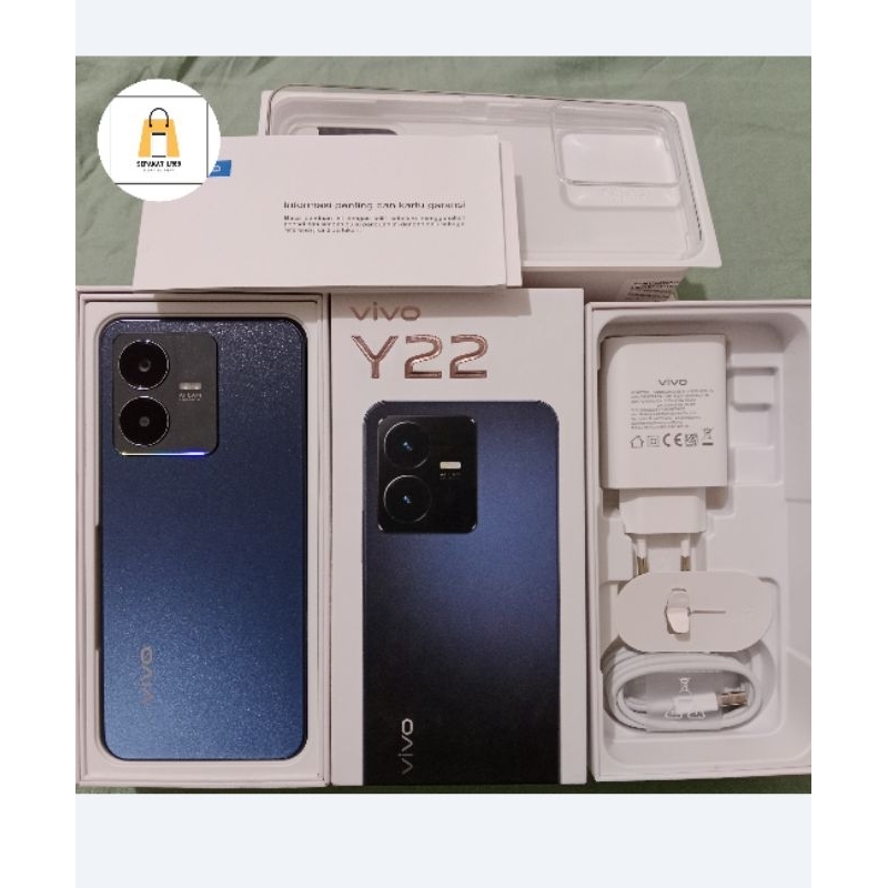 Jual Vivo y22 Ram 4 GB Rom 64 GB Starlit blue ( second ) | Shopee Indonesia