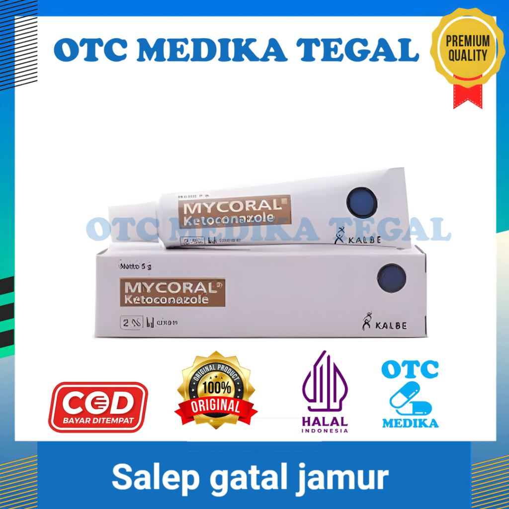 Jual Micoral 2% cream 5g salap gatal jamur pada kulit dan kuku tangan ...