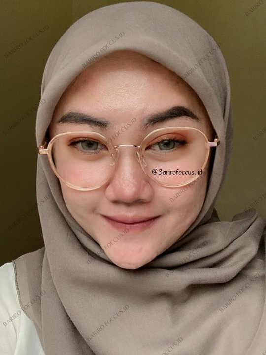 Jual Kacamata Wanita Frame Bulat Wajah Kecil Imut Minus Dan Normal ...