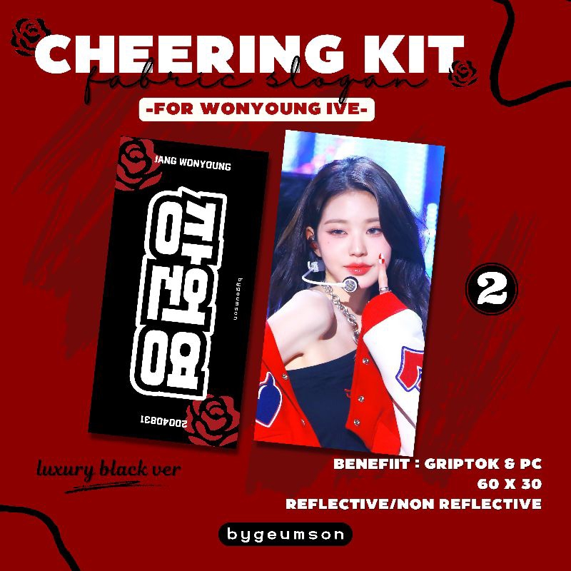 Jual FANMADE SLOGAN FOR IVE KPOP SLOGAN HANDBANNER DIVE CHEERING KIT BY ...