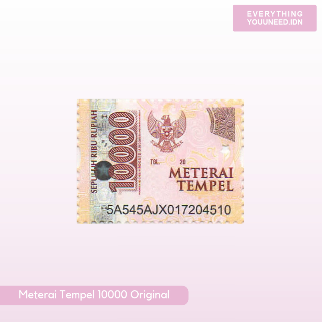 Jual Meterai / Materai Tempel 10000 Baru Original | Shopee Indonesia