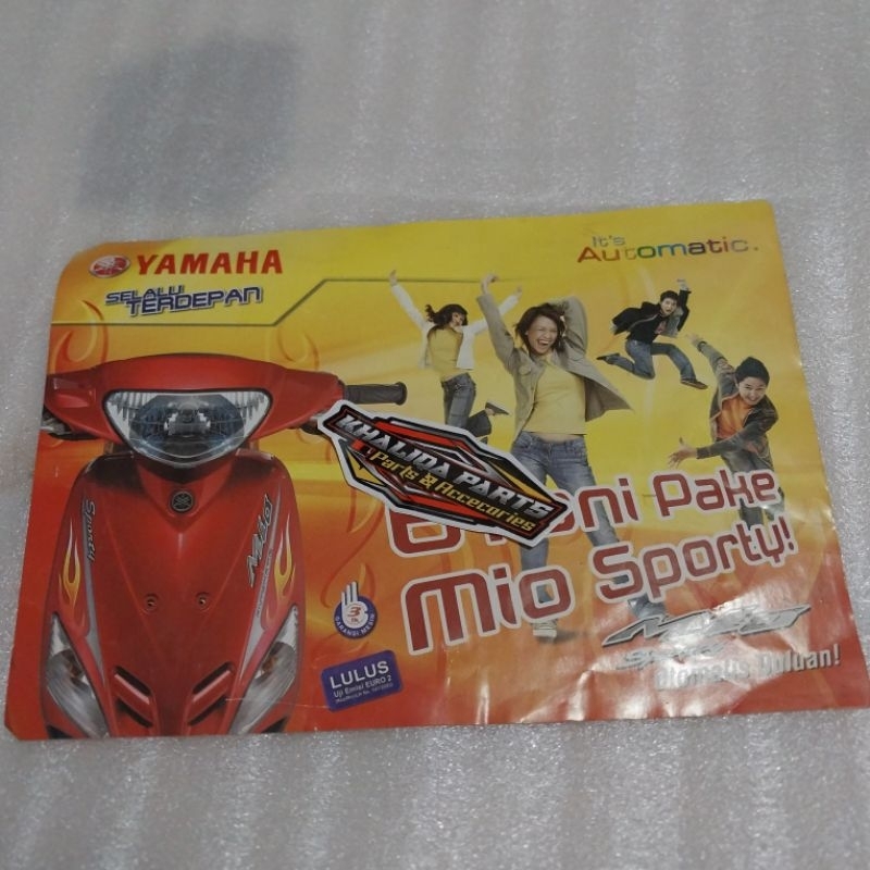 Jual Brosur Iklan Mio api Sporty 2006 merah original | Shopee Indonesia