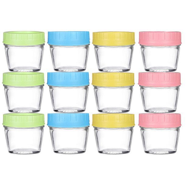 Jual Container Kaca Tutup plastik 100ml | Shopee Indonesia