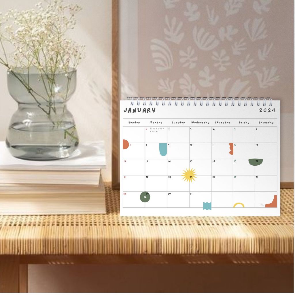 Jual Kalender Planner 2025 / 2026 - Minimalis - Kalender Meja ...