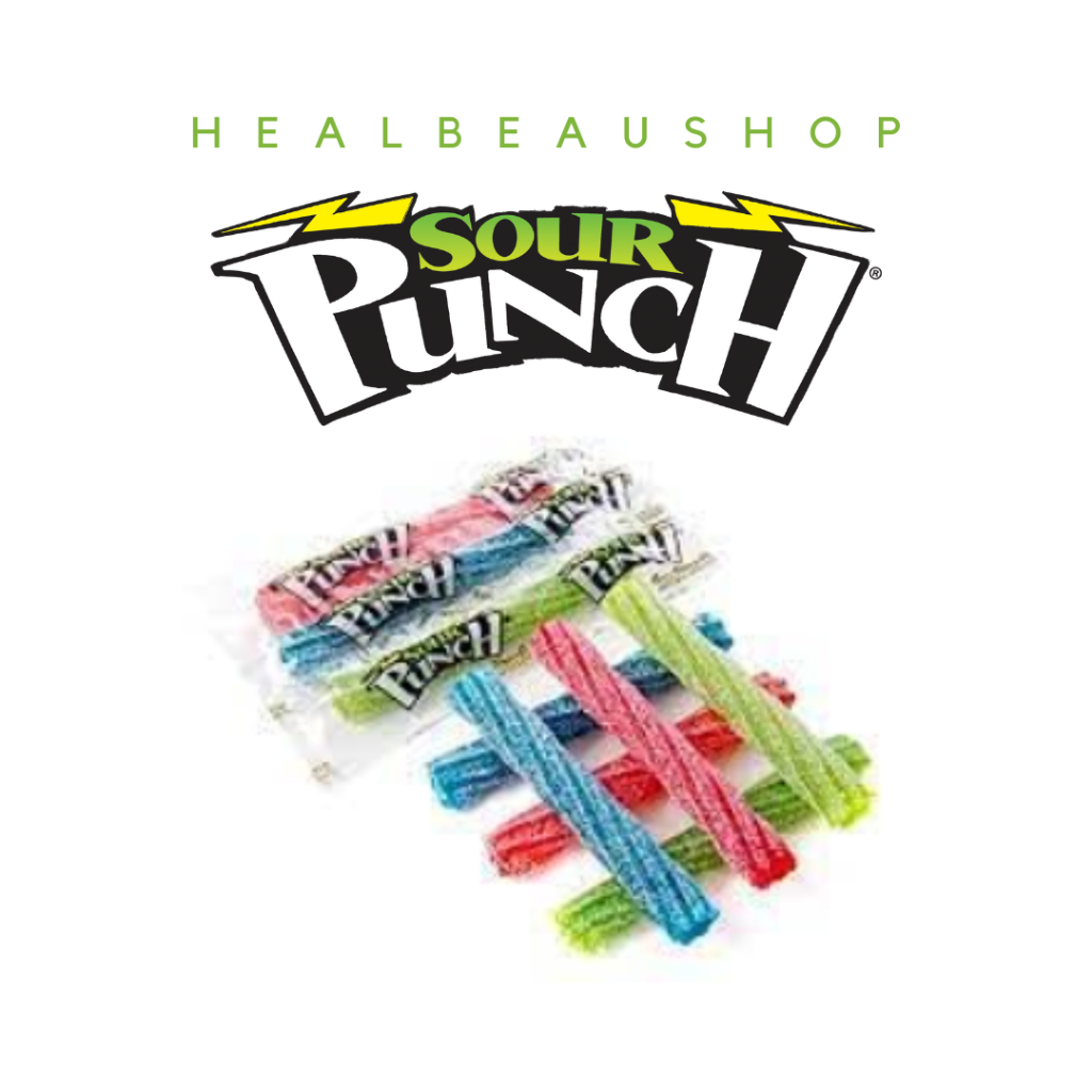 Jual Sour Punch Twists/Rainbow Straws Permen Jelly Asam Amerika ...