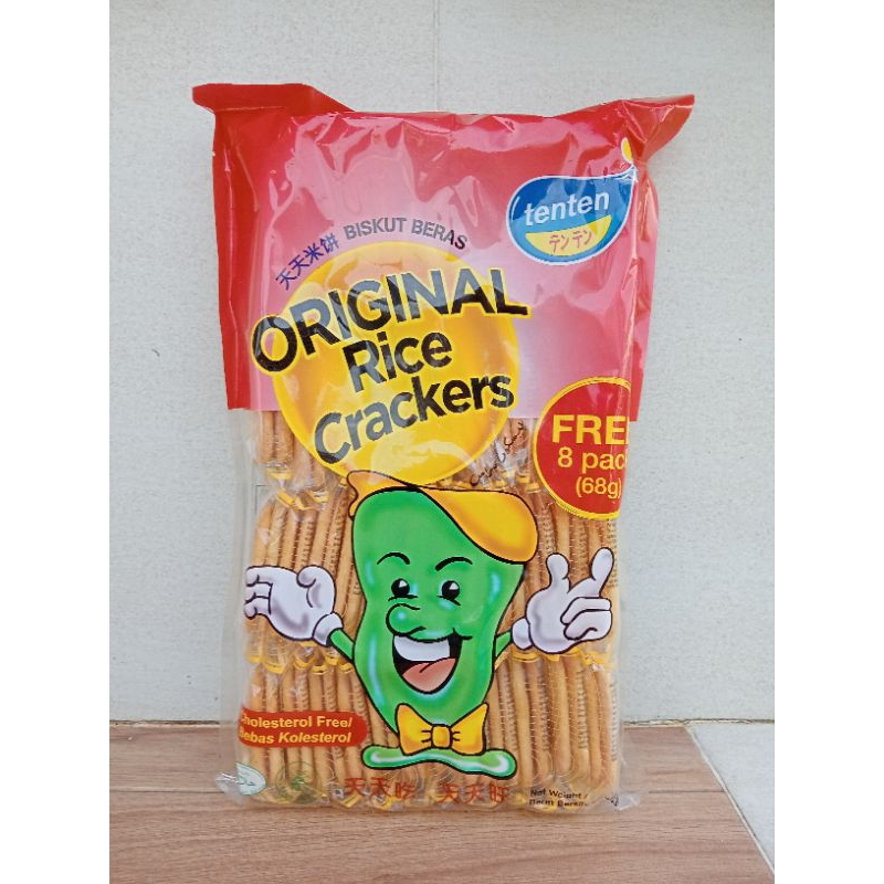 Jual Tenten Rice Crackers Original 340 Gram + 68 Gram (Free 8 Pack ...