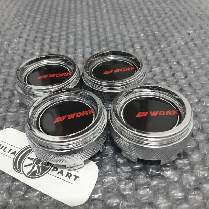 Jual dop roda tutup velg racing work tabung diameter 6 cm | Shopee ...