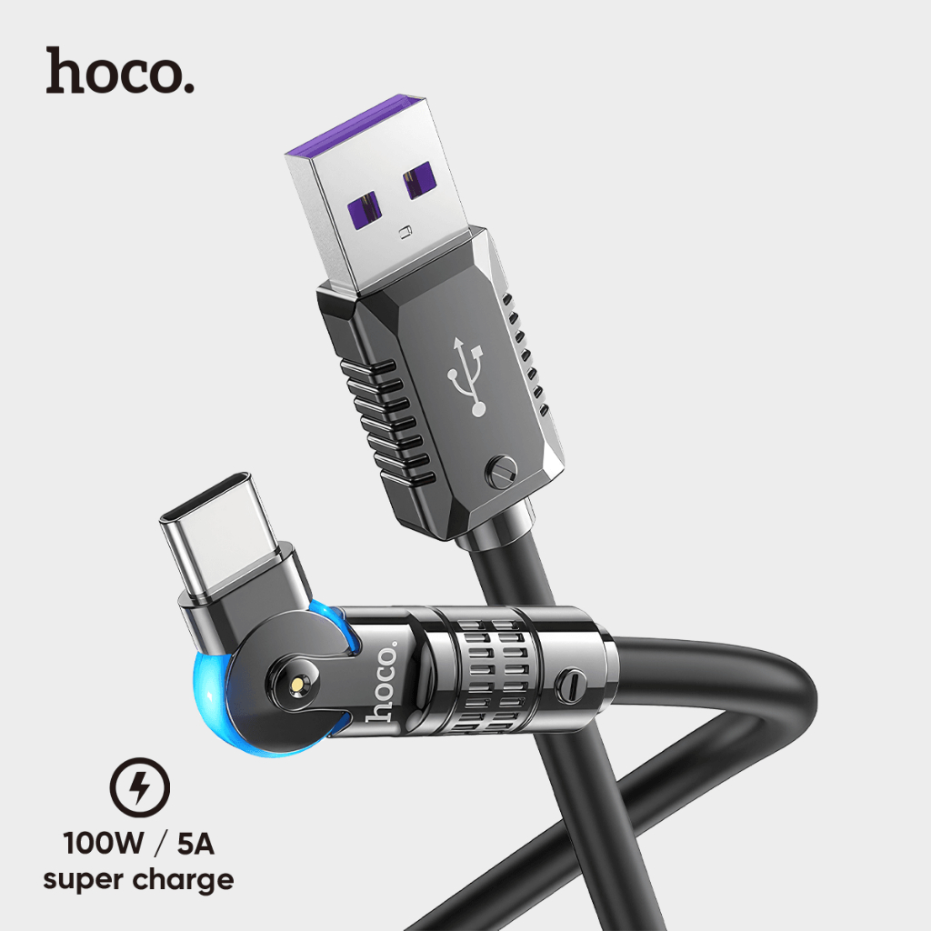Jual Hoco 100W Kabel Fast Charge Micro USB to Type-C U118 | Shopee ...