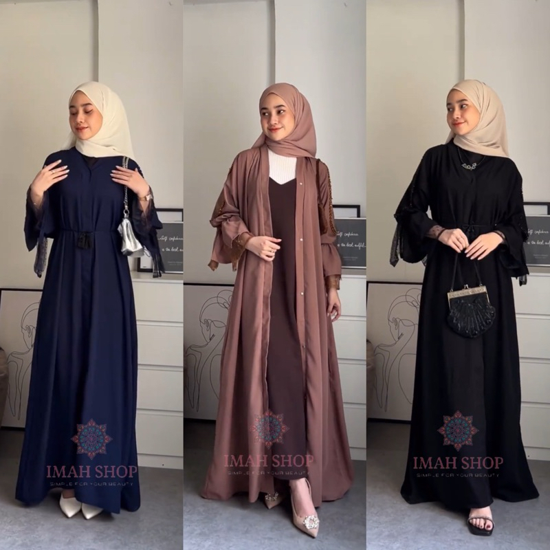 Jual Abaya Hitam Turkey Gamis Syari Muslimah Bahan Jetblack Hitam ...