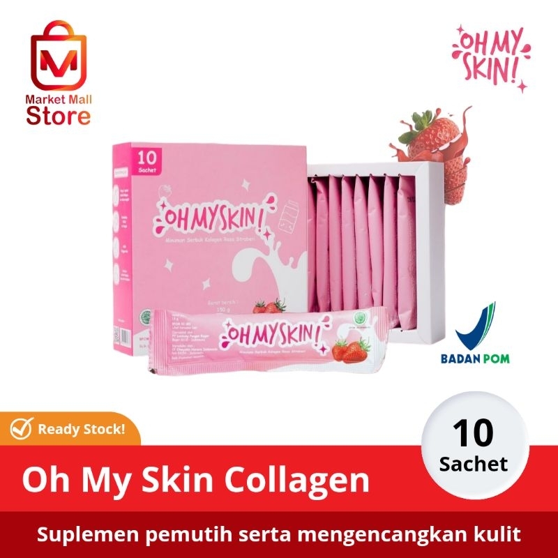 Jual Oh My Skin Collagen Drink - Suplemen Pemutih & Mengencangkan Kulit ...