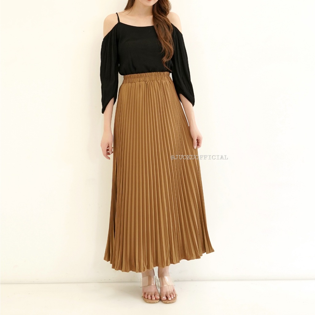 Jual Rok Plisket Mayung / Rok Plisket / Plisket Premium / Pleated Skirt | Shopee Indonesia
