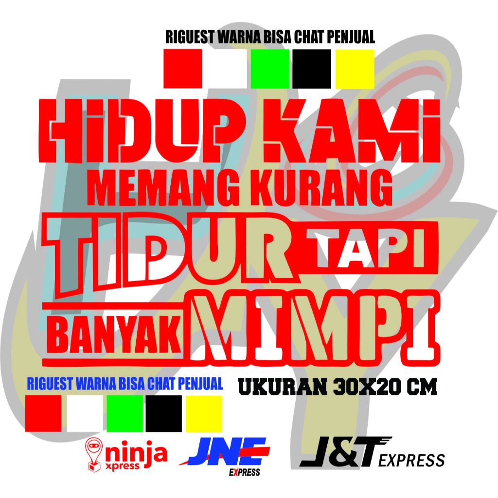 Jual PROMO CUTTING STICKER - STIKER KACA MOBIL BODY PINTU CANTER TRUK ...