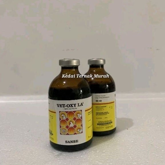 Jual Vet oxy LA 50 ml Inj Antibiotik Hewan Oxytetracyclin Sapi Kuda ...
