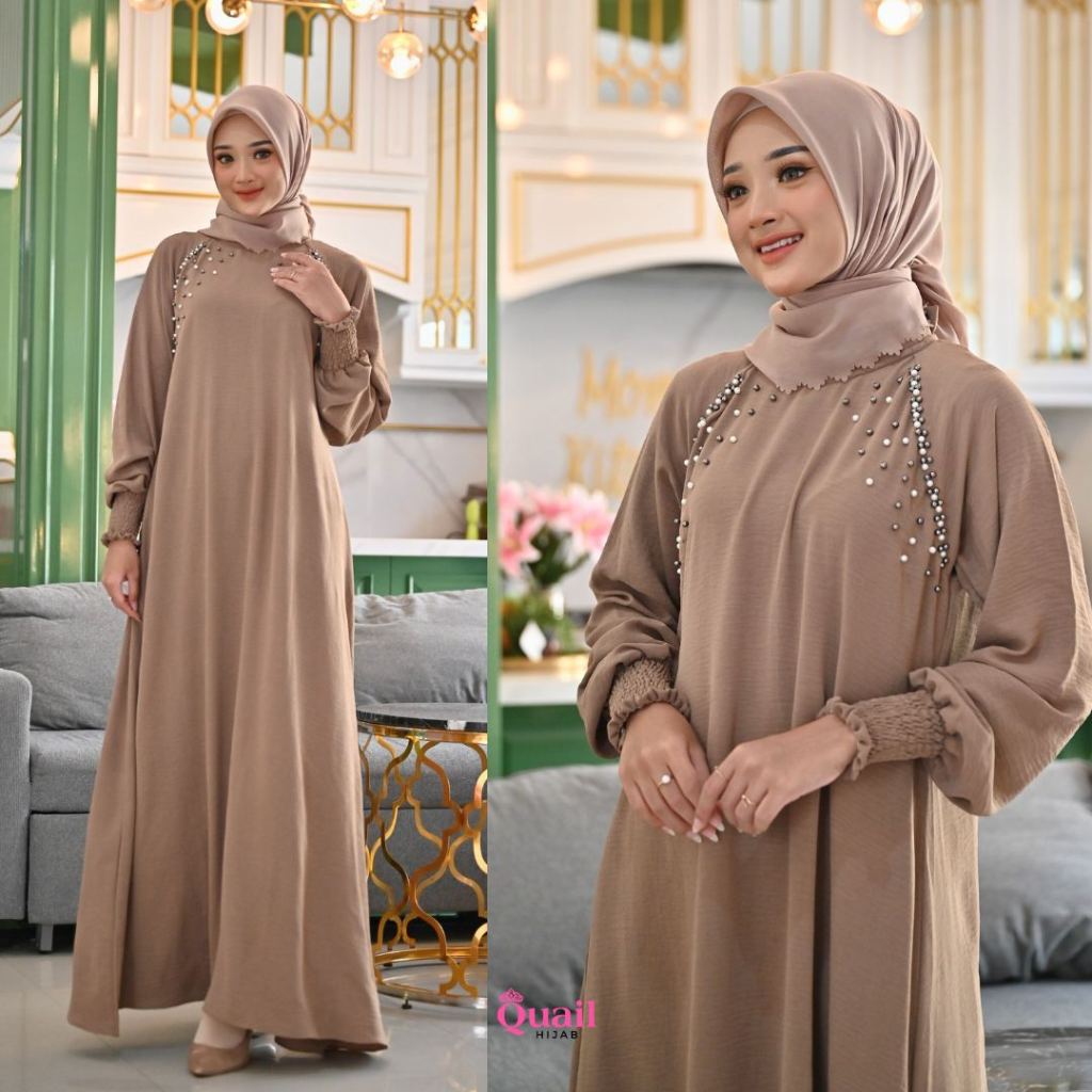 Jual Gamis INARA Quail Hijab Original Dress Airflow Premium M L XL Terbaru COD Distributor Resmi ...