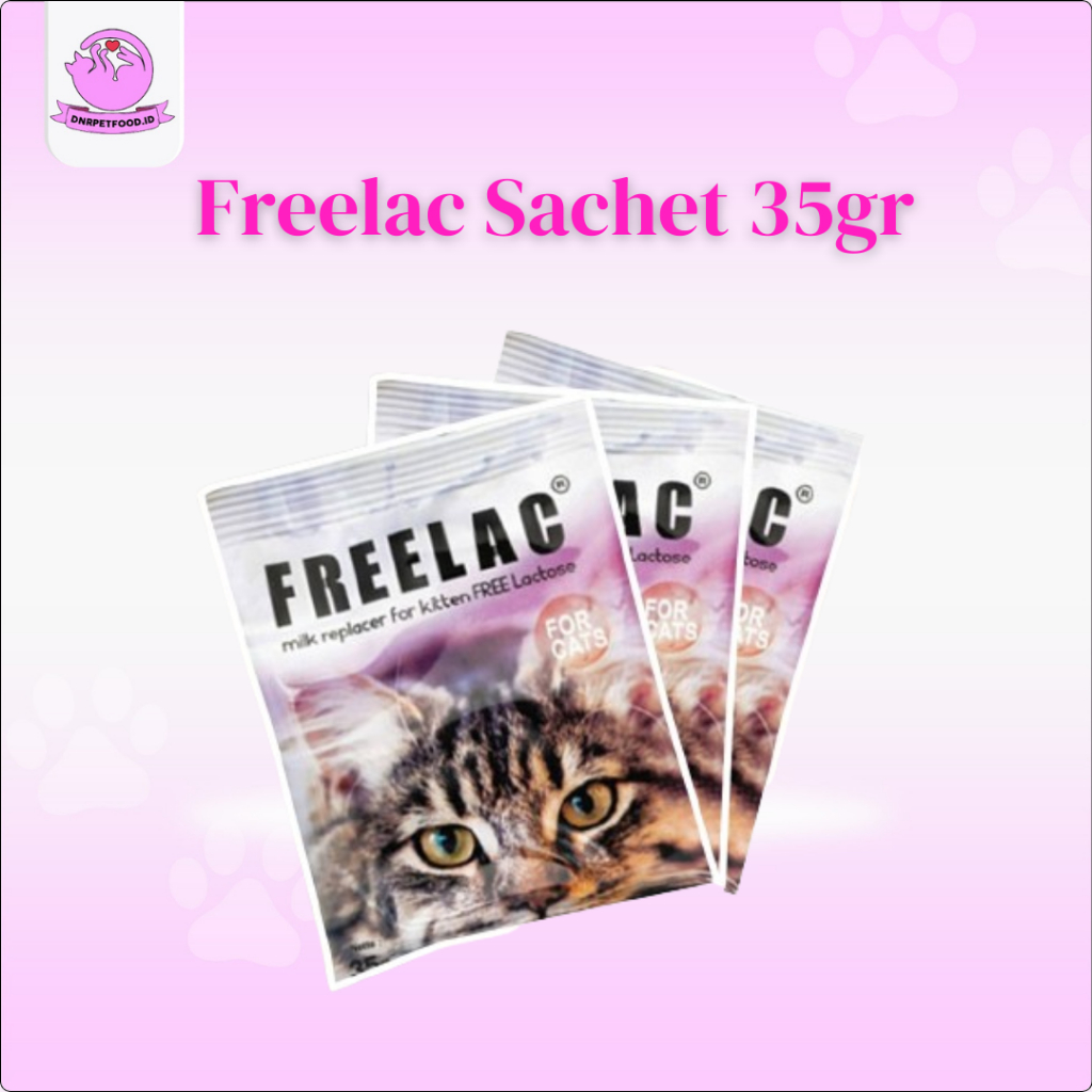 Jual Freelac Susu Kucing Kitten Milk Replacer Free Lactosa Sachet 35gr ...