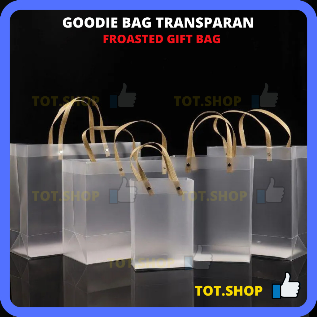 Jual Goodie Bag Transparan Froasted Gift Bags Tas Souvenir, Kado ...