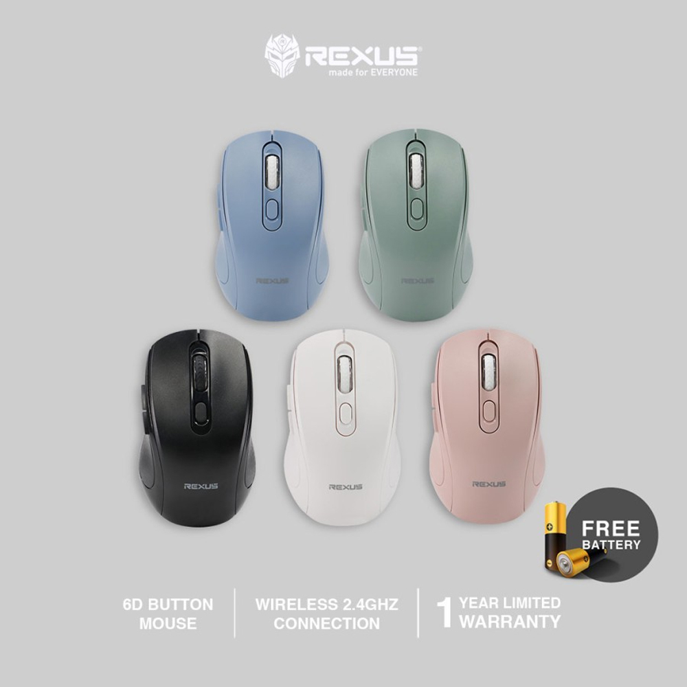 Jual Rexus Mouse Wireless Office TP30 6D Silent Click | Shopee Indonesia