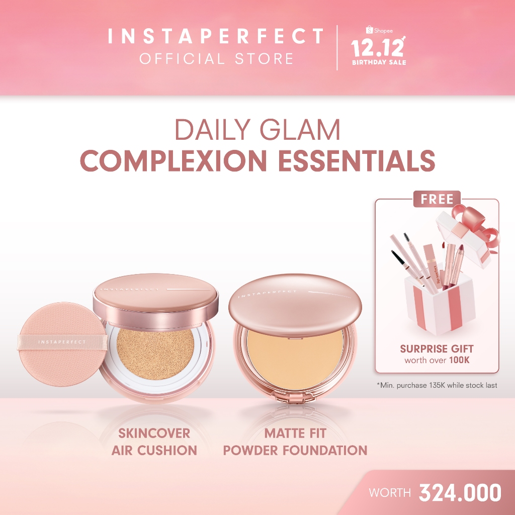 Jual Instaperfect Daily Glam Complexion Essentials Bundle (Skincover ...