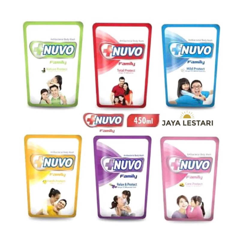 Jual Nuvo Family Antibacterial Body Wash (400ml) (6 Varian) | Shopee ...