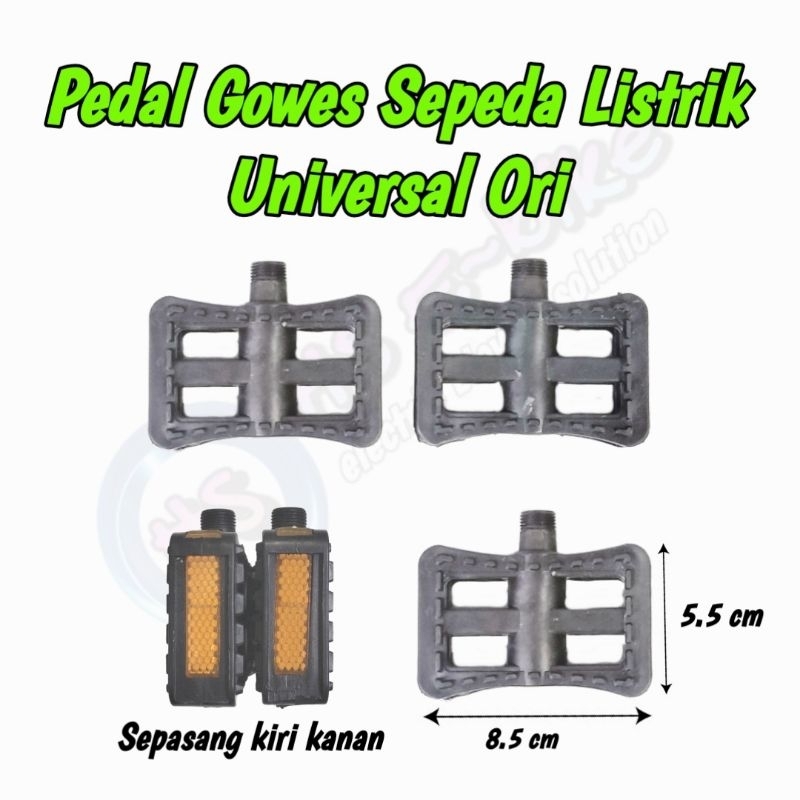 Jual PEDAL GOWES KHUSUS SEPEDA LISTRIK UNIVERSAL 1 SET KIRI - KANAN ...