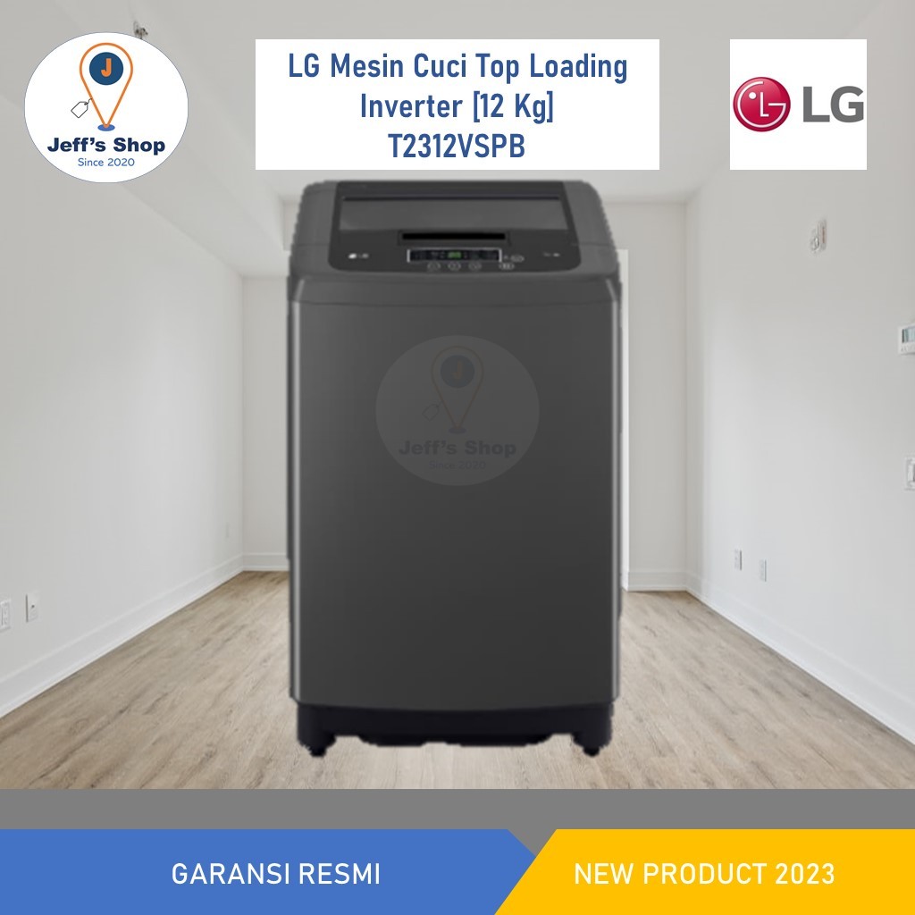 Jual LG Mesin Cuci Top Loading Inverter [12 Kg] T2312VSPB | Shopee ...