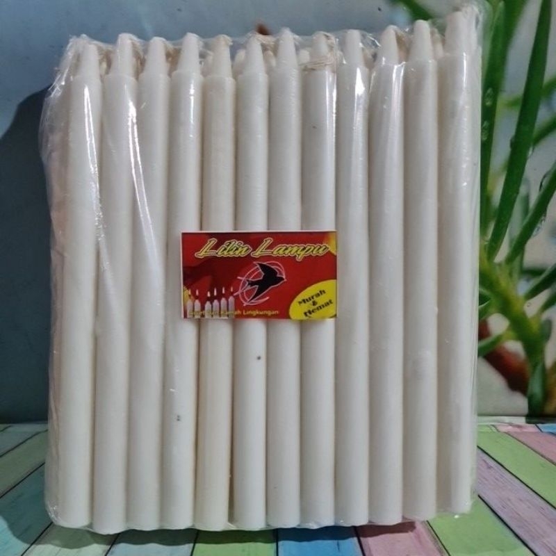 Jual Lilin Putih T02 Isi 50 Batang-murah-Panjang 16 Cm (T02-Isi-50-PUTIH) | Shopee Indonesia