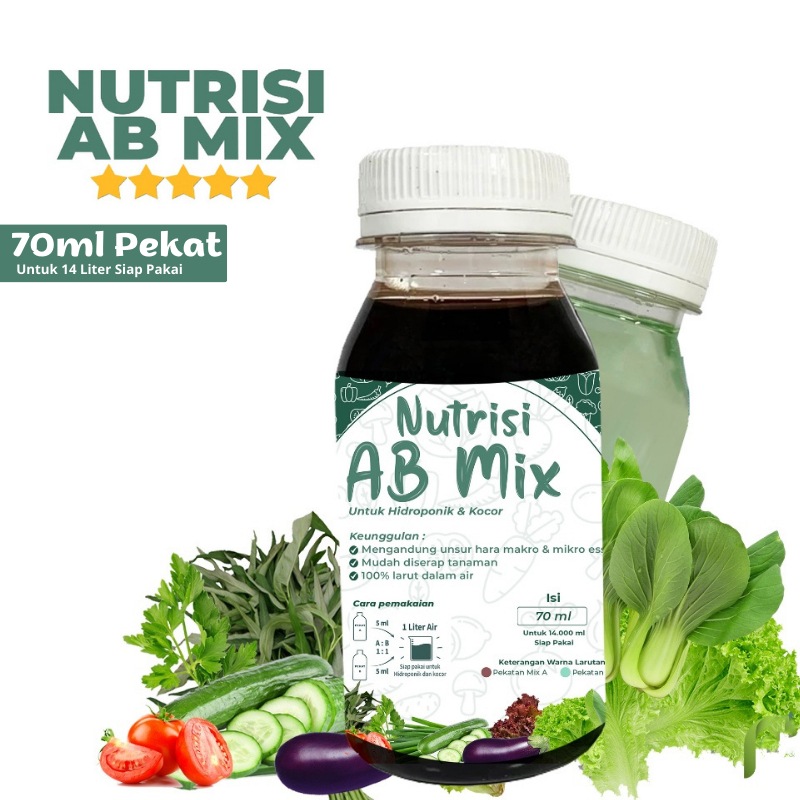 Jual Nutrisi Hidroponik AB Mix | Pertumbuhan Hidroponik Sayur Sayuran ...