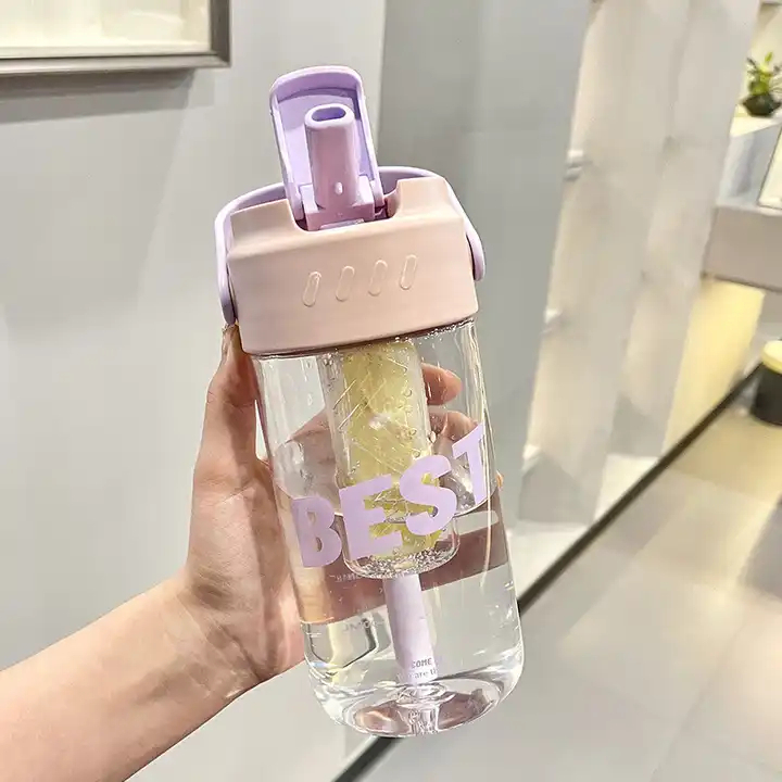 Jual Botol Minum Aesthetic 800 ML Infuser Dan Sedotan | Shopee Indonesia