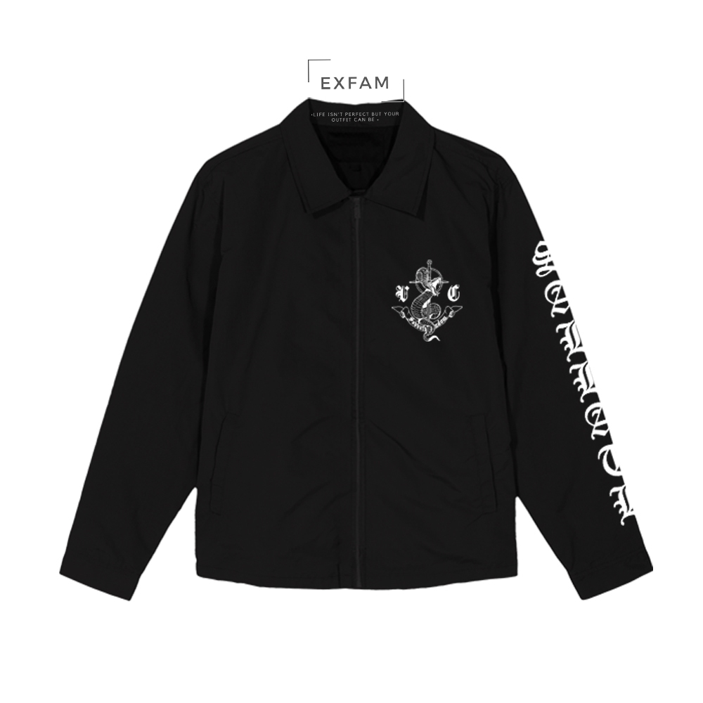 Jual Jaket Coach Resleting Wooin Sabbath Crew Outfits Wind Breaker ...