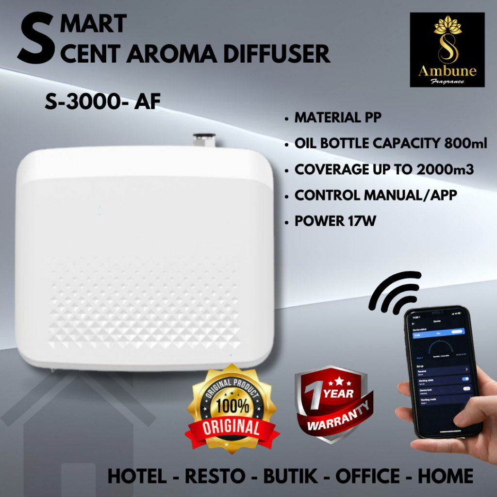 Jual Mesin Scenting Smart Diffuser S 3000 AF Pengharum Ruangan Ambune ...